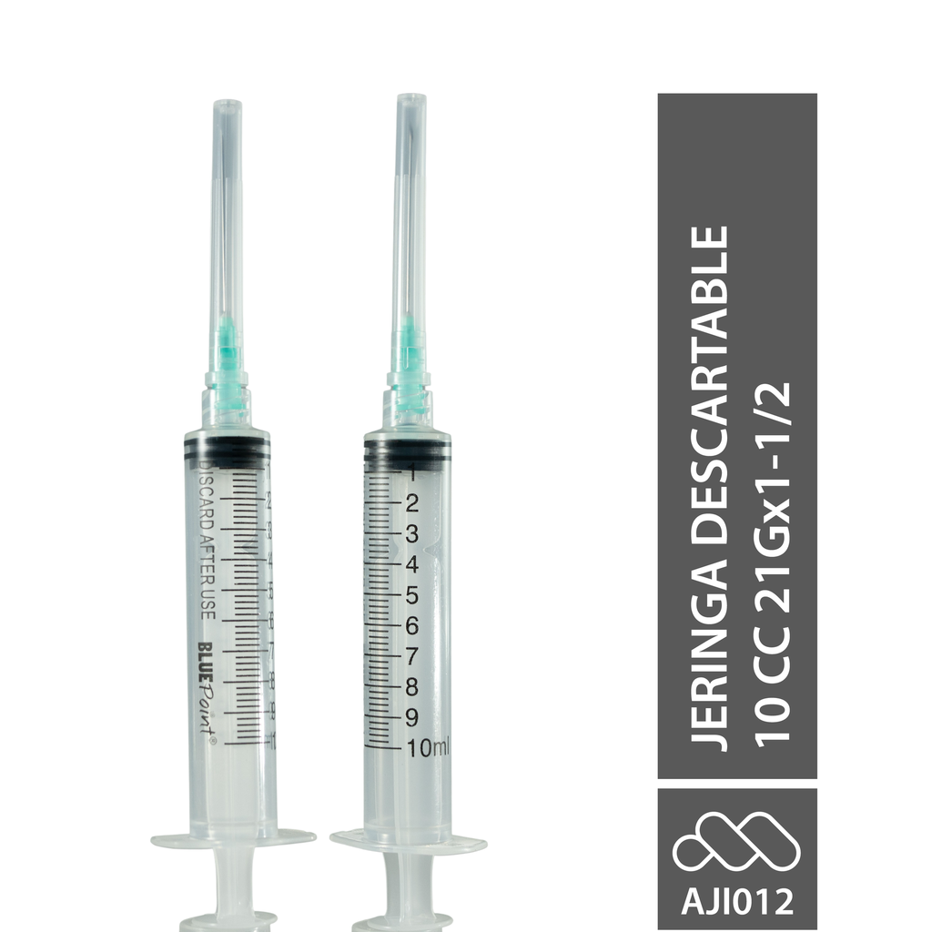 BLUEPOINT JERINGA DESCARTABLE 10CC 21G x 1 1/2" | Website Prime