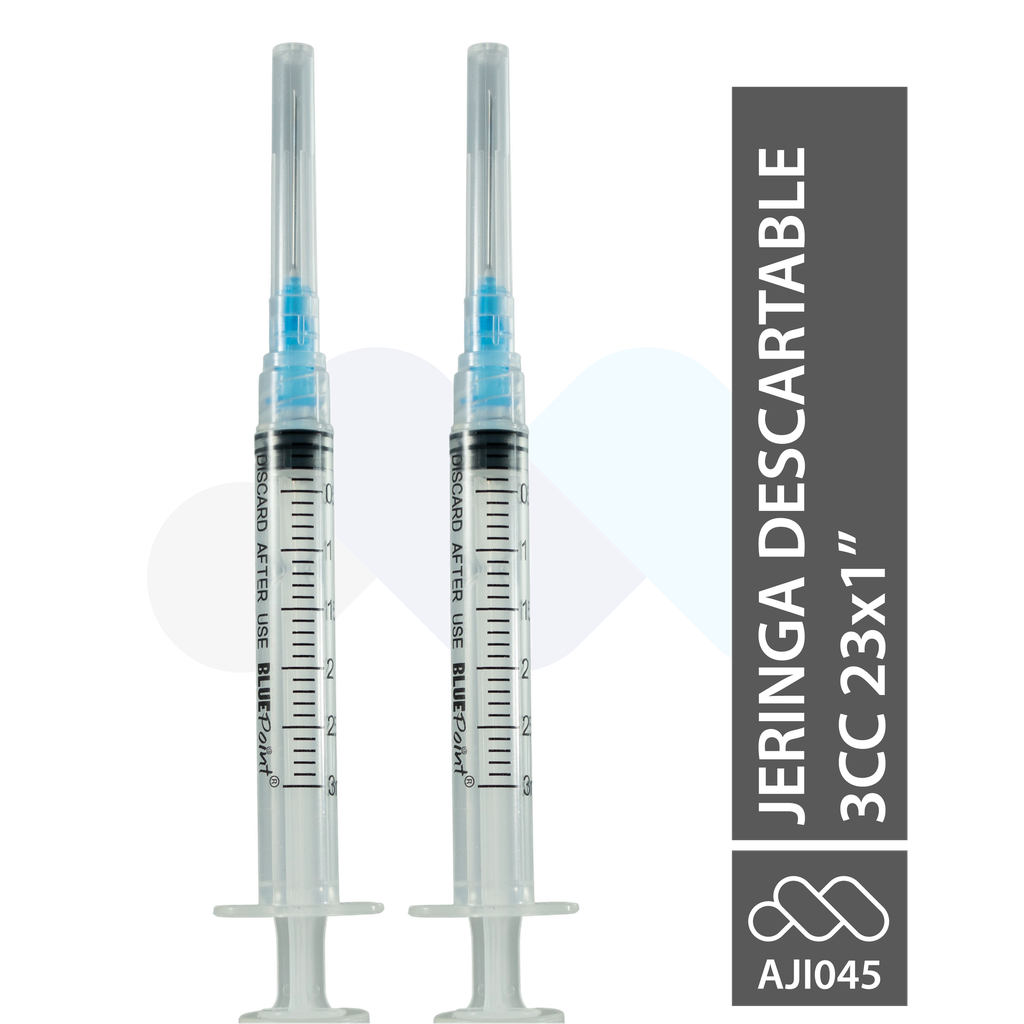 BLUEPOINT JERINGA DESCARTABLE 3CC 23G X 1" | Website Prime