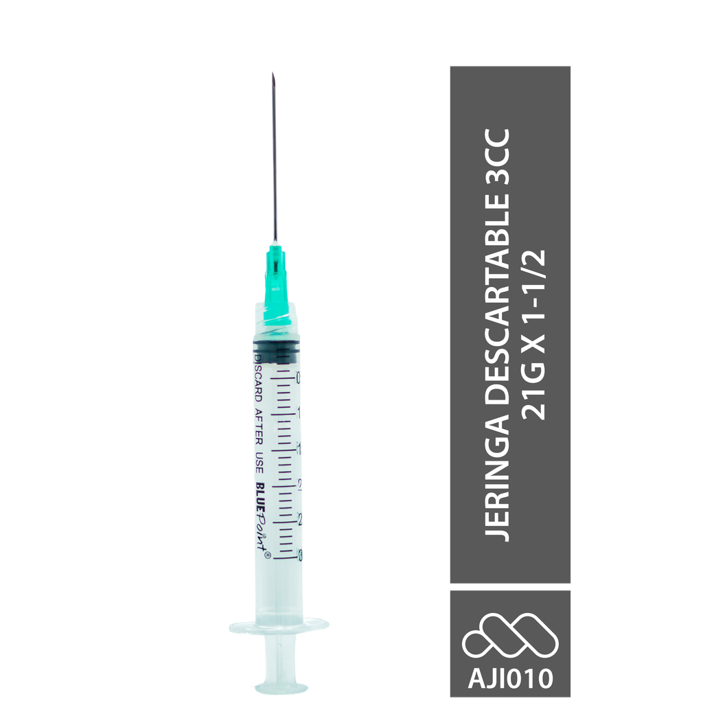 BLUEPOINT JERINGA DESCARTABLE 3CC 21G x 1 1/2" | Website Prime