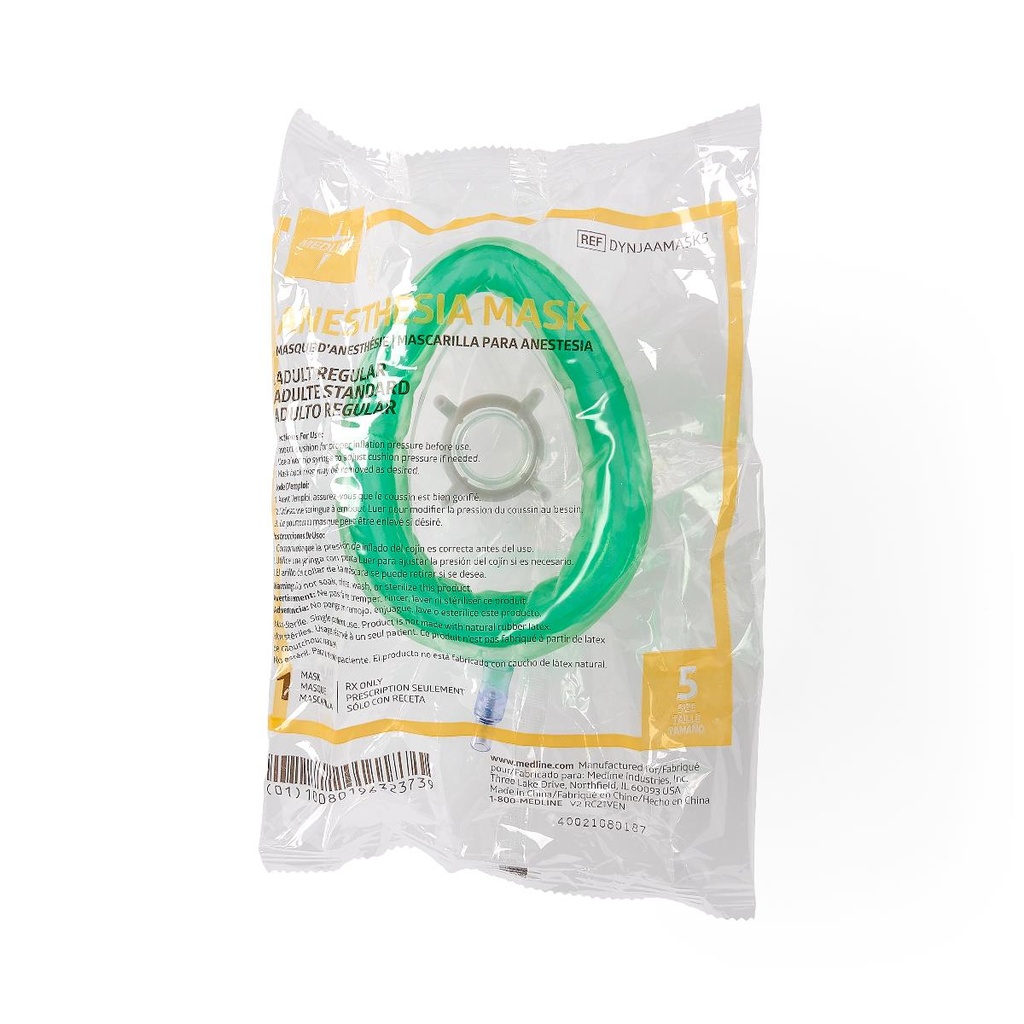 MEDLINE MASCARILLA DE ANESTESIA #05 ADULTO REF: DYNJAAMASK5 ...